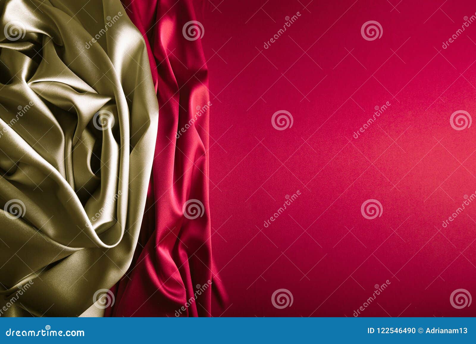 Silver and wine red satin. stock photo. Image of split - 122546490