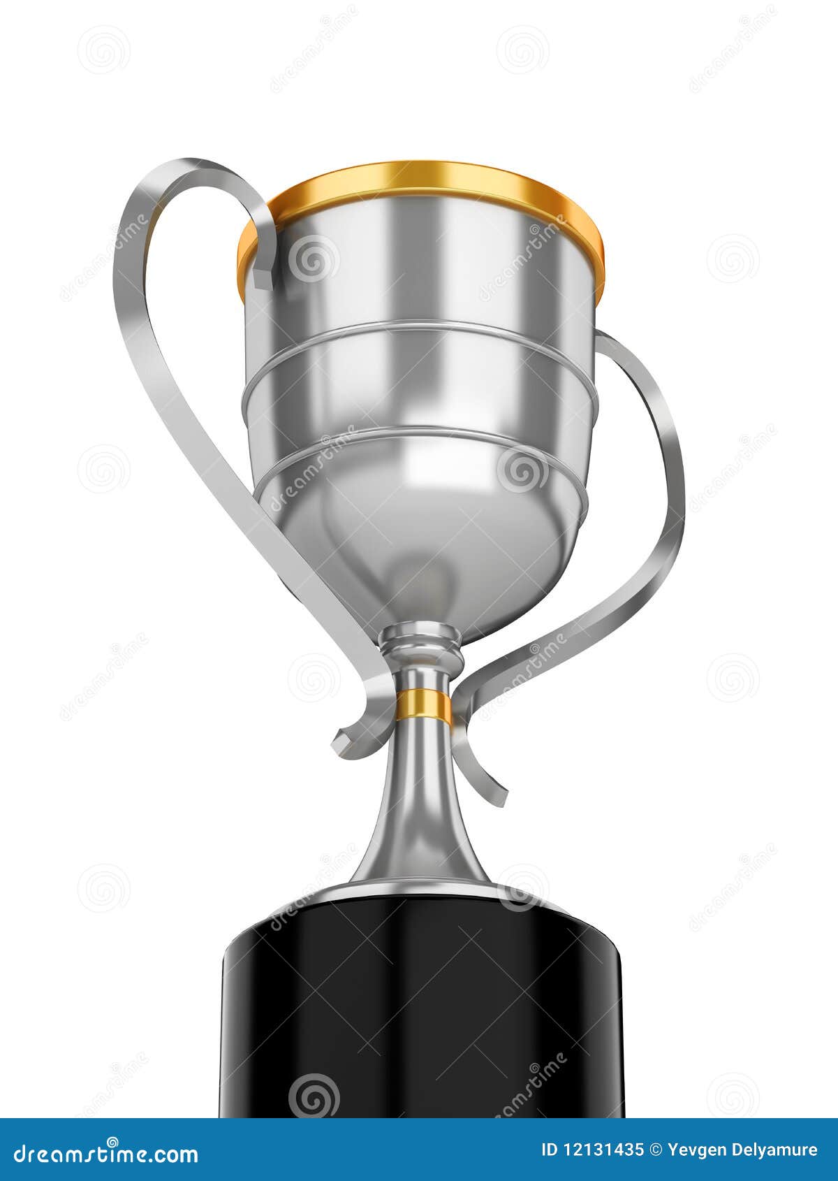 Silver winner cup stock illustration. Illustration of success - 12131435