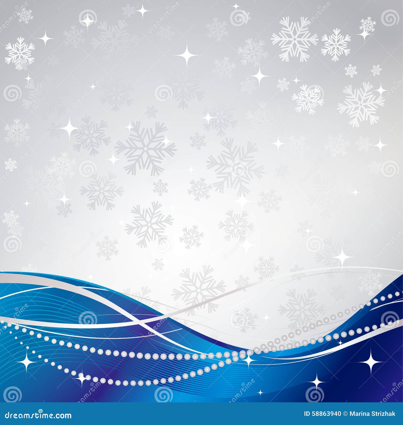 Silver Winter Abstract Background Stock Vector - Illustration of happy ...