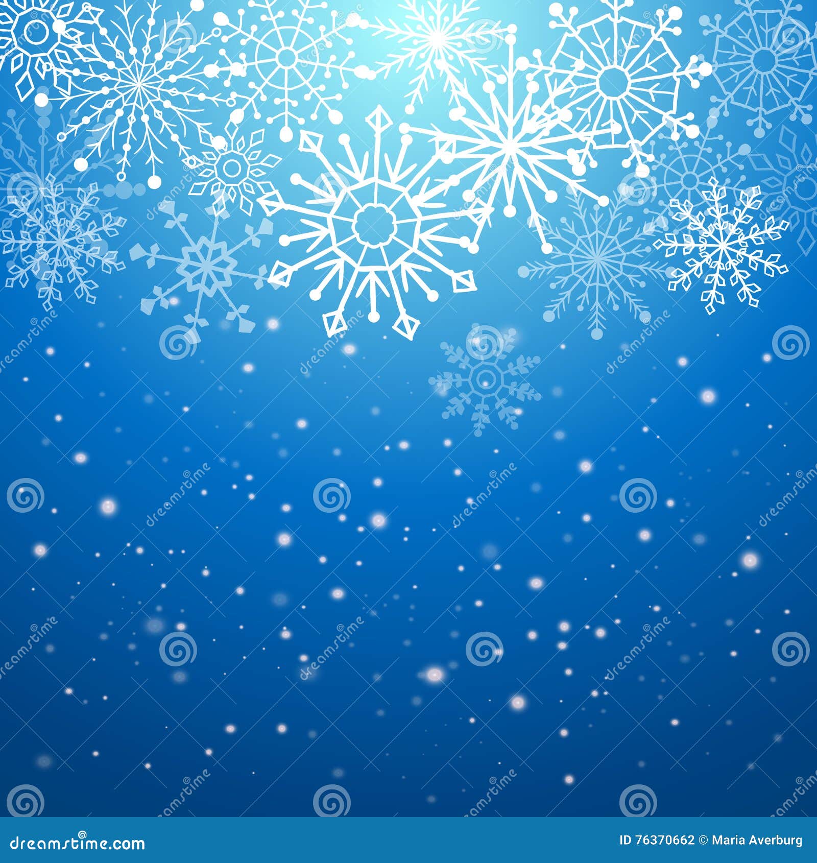 Silver Winter Abstract Background. Christmas with Snowflakes. Vector ...