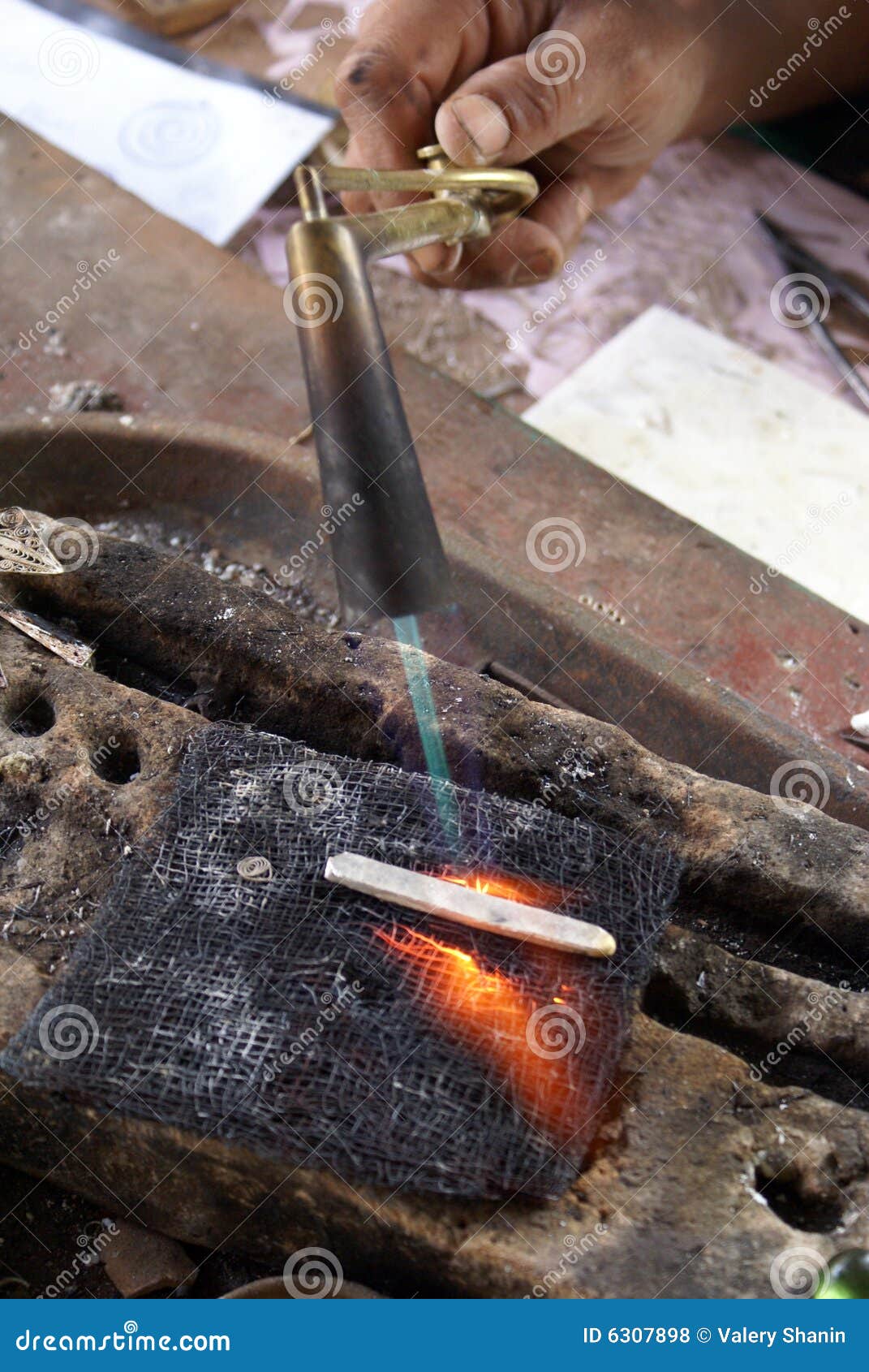 Silver work stock photo. Image of heat, stone, jewelry - 6307898