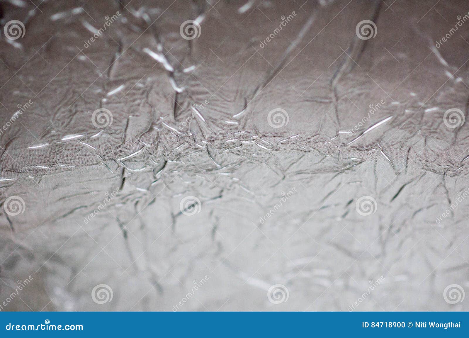 Silver Wrinkled Sheet Metal is Light, Abstract Images. Stock Photo ...
