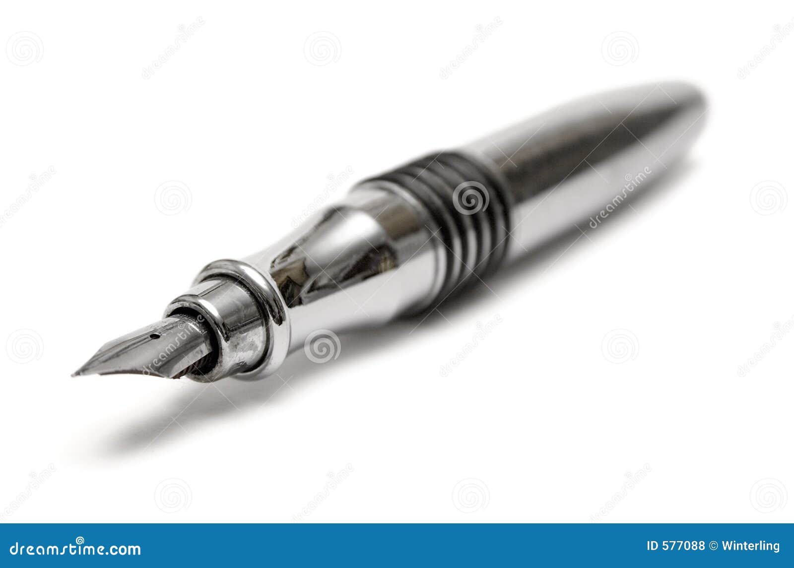 Silver Writing Pen stock photo. Image of professor, calligraphy - 577088