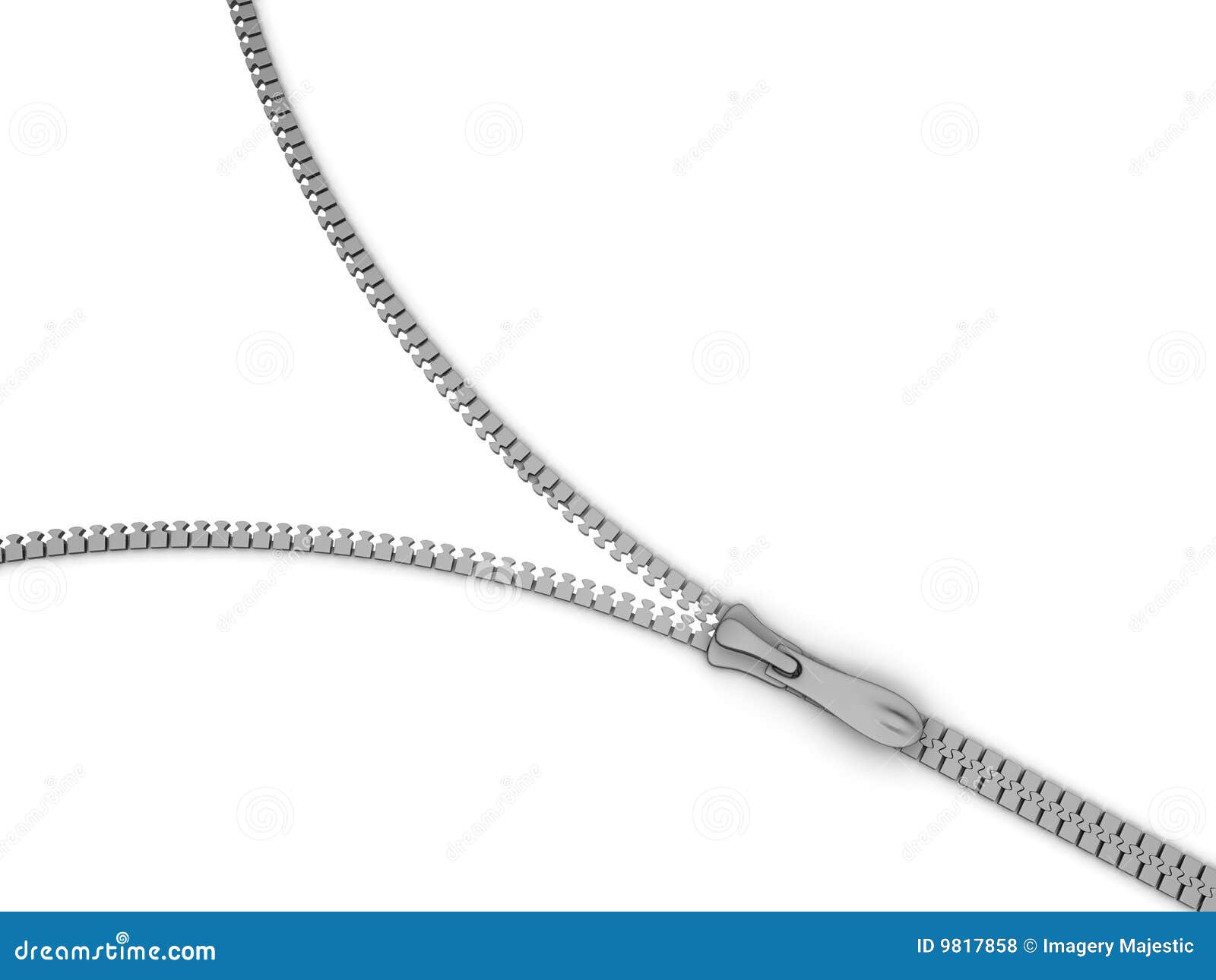 Silver Zipper Vector | CartoonDealer.com #10764472