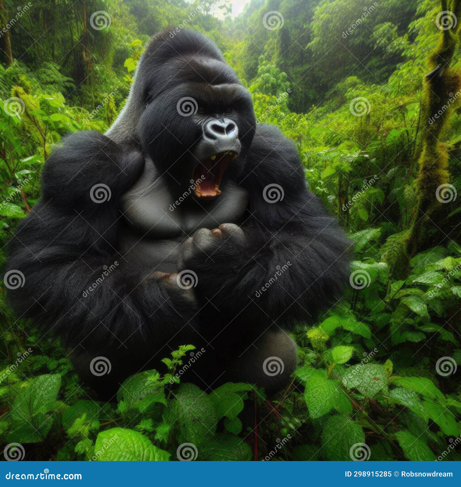 Silverback Gorilla Fur Seamless Texture Royalty-Free Stock Image ...