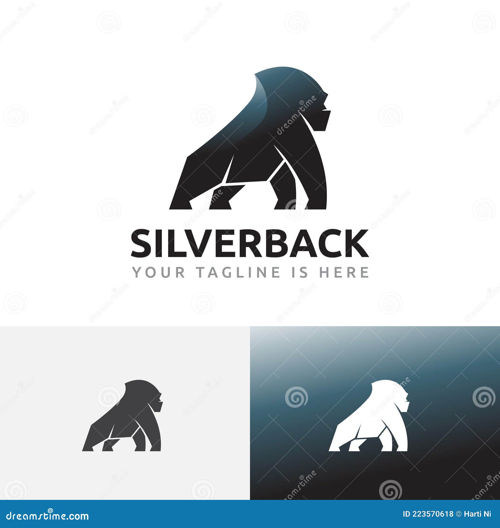Silverback Gorilla Logo