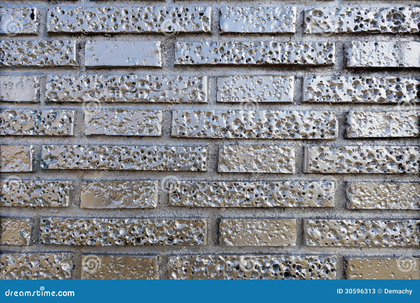 Silvered Brick Wall stock image. Image of front, decline - 30596313