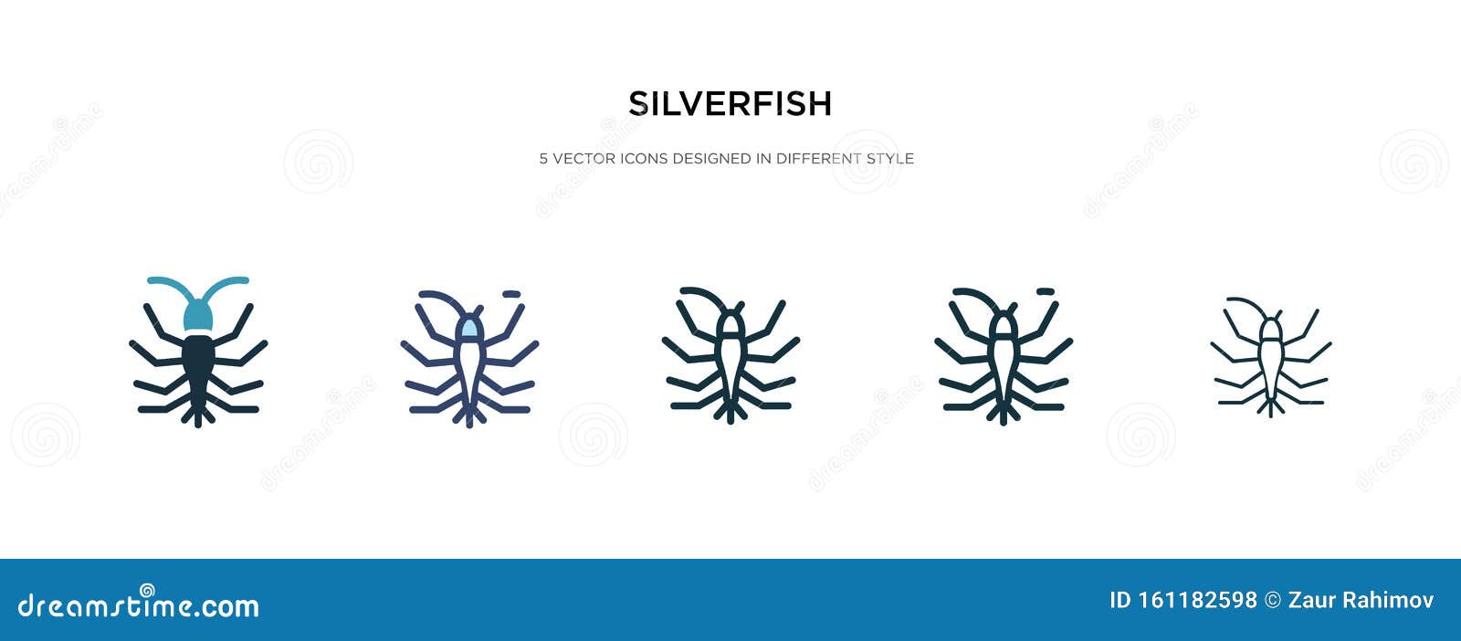 Silverfish Icon Vector Isolated On White Background, Logo Concept Of ...