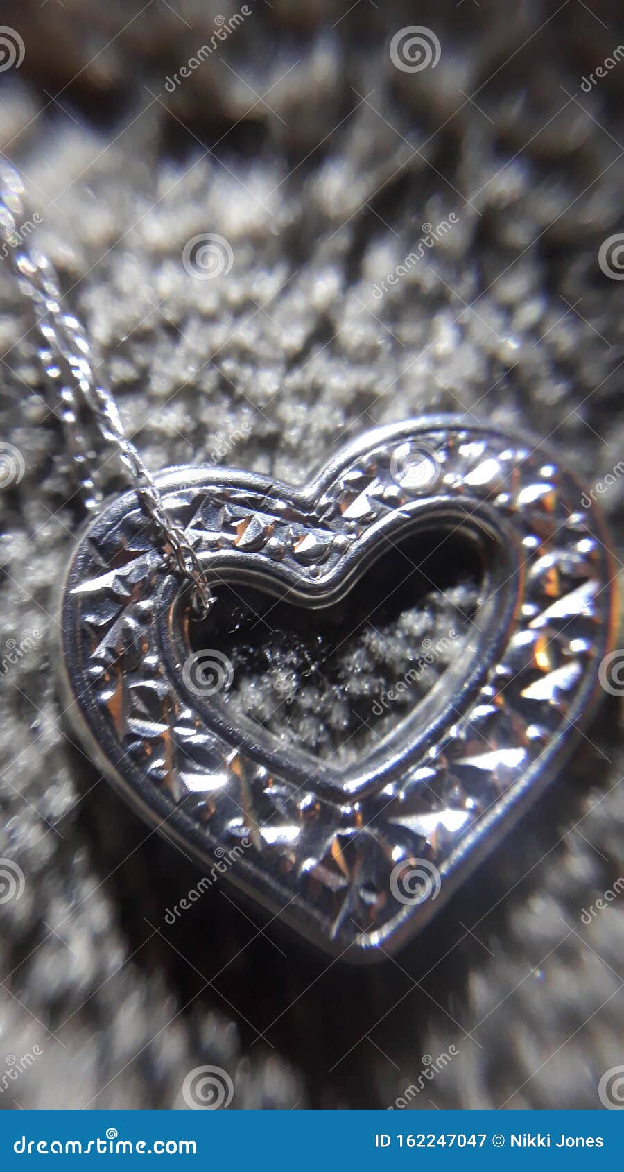 SilverLove stock image. Image of neclace, silver, love - 162247047