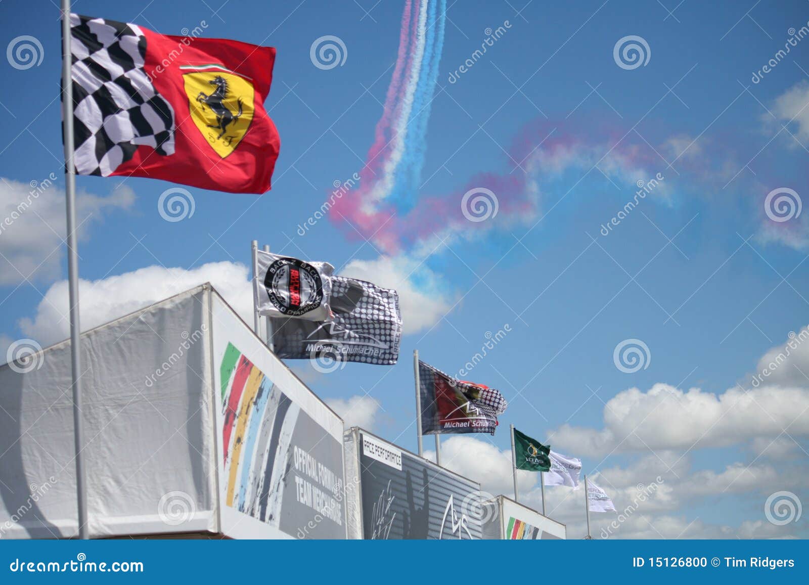 Silverstone Formula One Flags Editorial Image - Image of arrow, formula ...