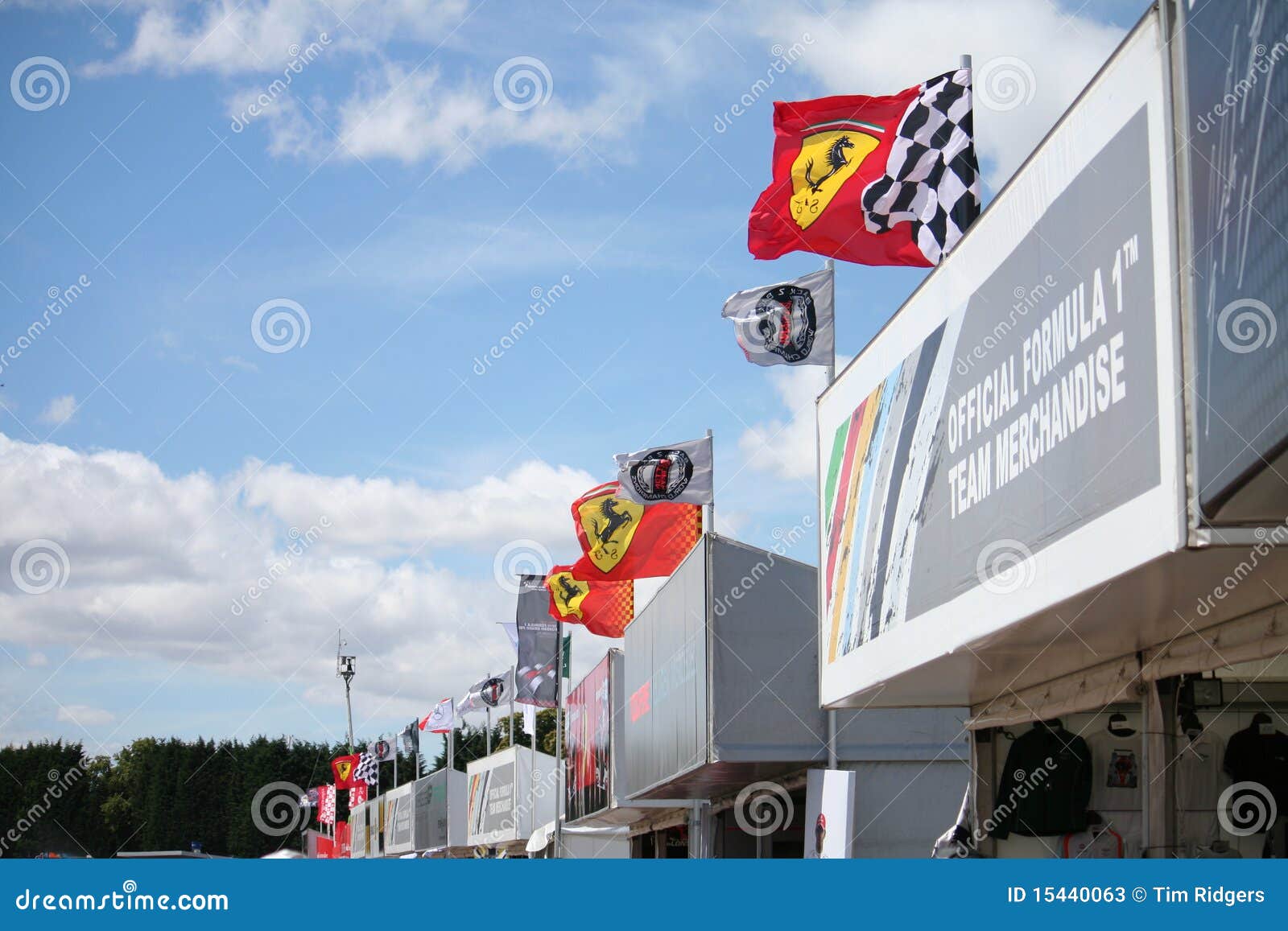 Silverstone Formula One Flags Editorial Stock Photo - Image of ...
