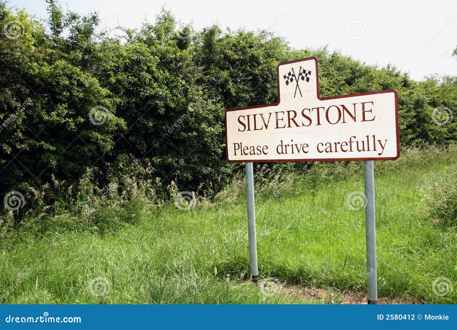 Silverstone road sign stock photo. Image of england, formula - 2580412