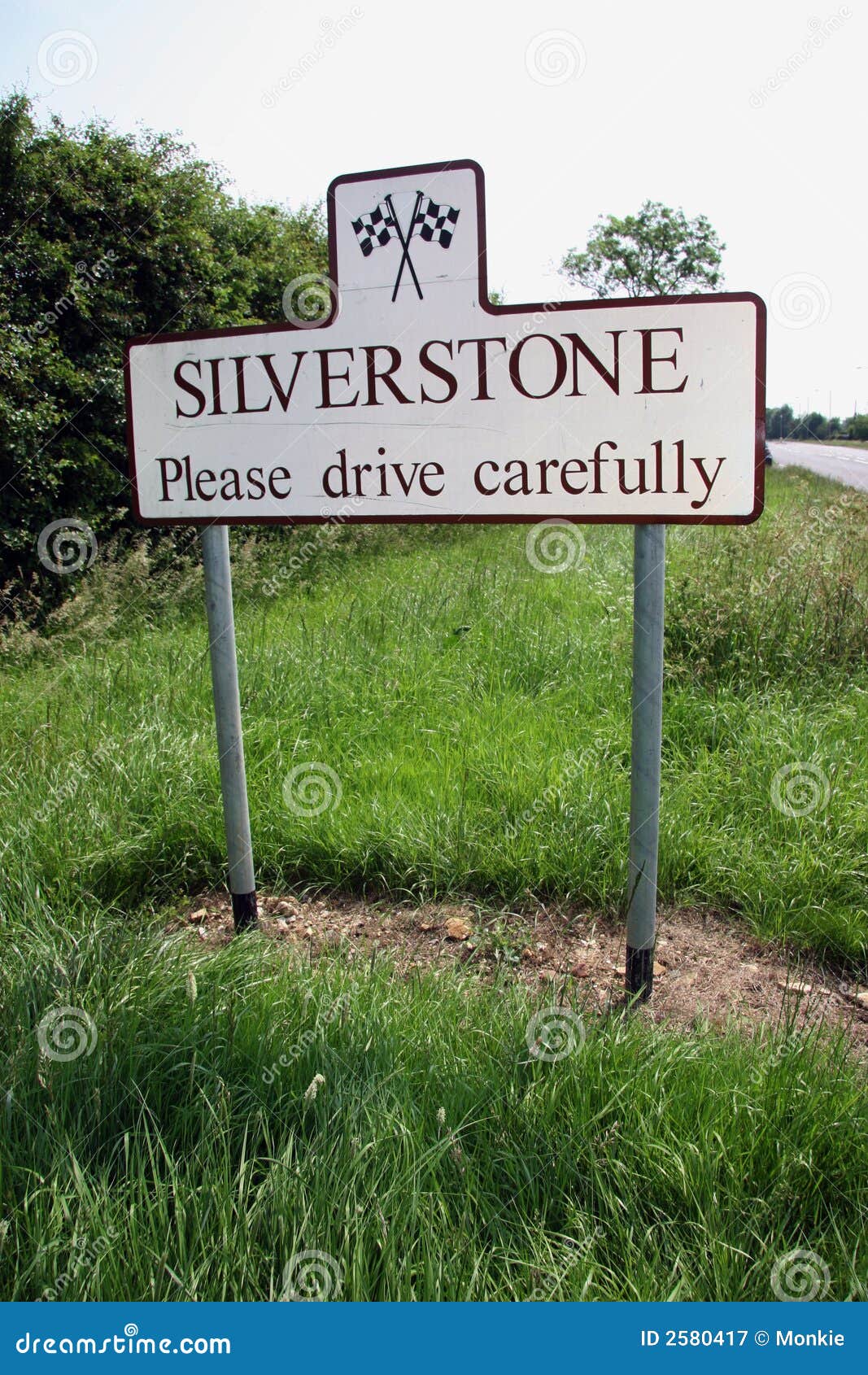 Silverstone road sign stock image. Image of england, british - 2580417