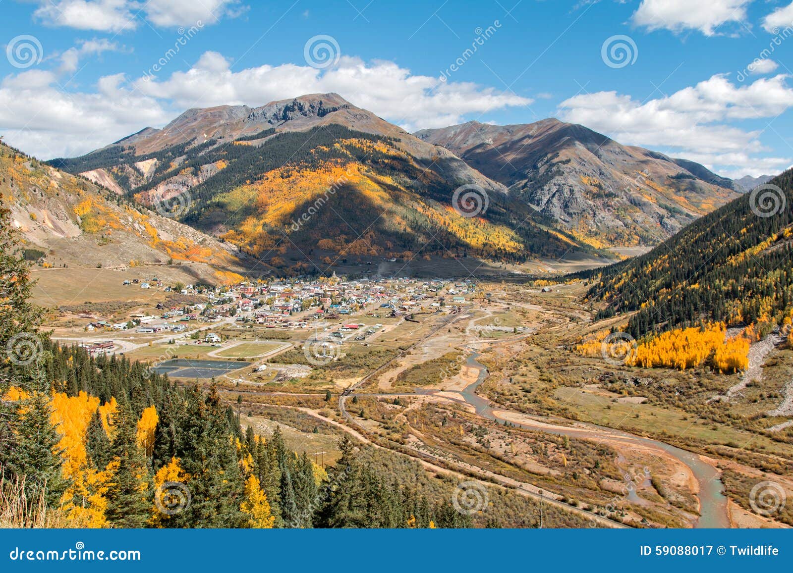 Silverton Colorado Landscape in Fall Stock Image - Image of foliage ...