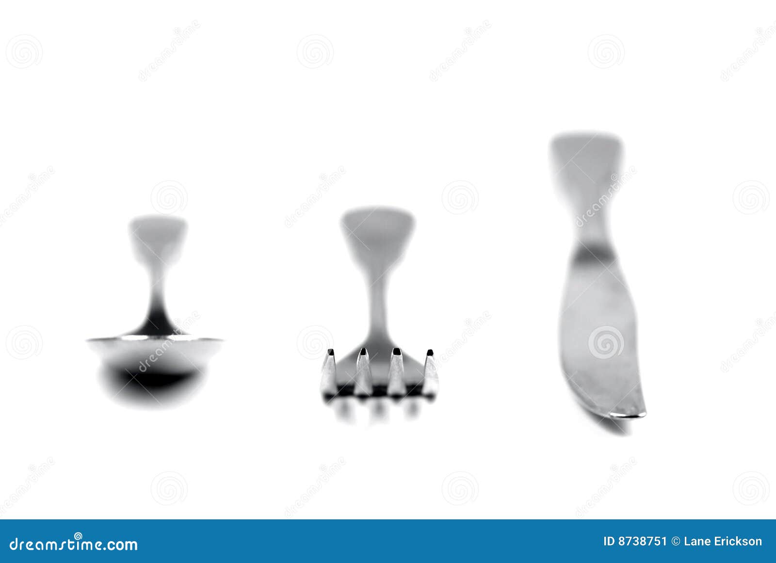 Silverware stock image. Image of macro, sharp, white, closeup - 8738751