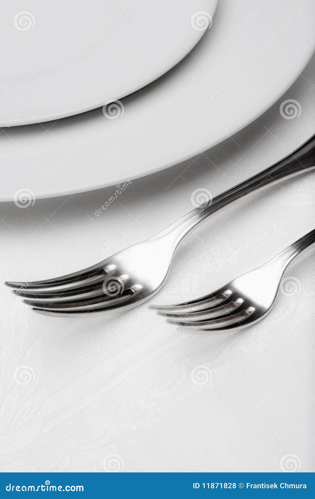 Silverware - Closeup of Forks Stock Photo - Image of setting, kitchen ...