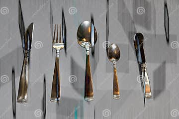 Silverware floating stock image. Image of floating, flatware - 34889369