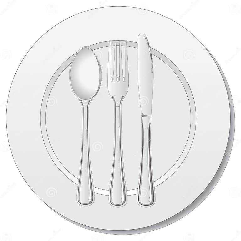 Silverware vector stock vector. Illustration of ornament - 12790283