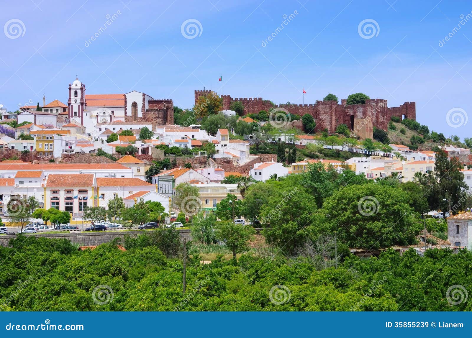 Silves stock image. Image of algarve, cityscape, portugal - 35855239