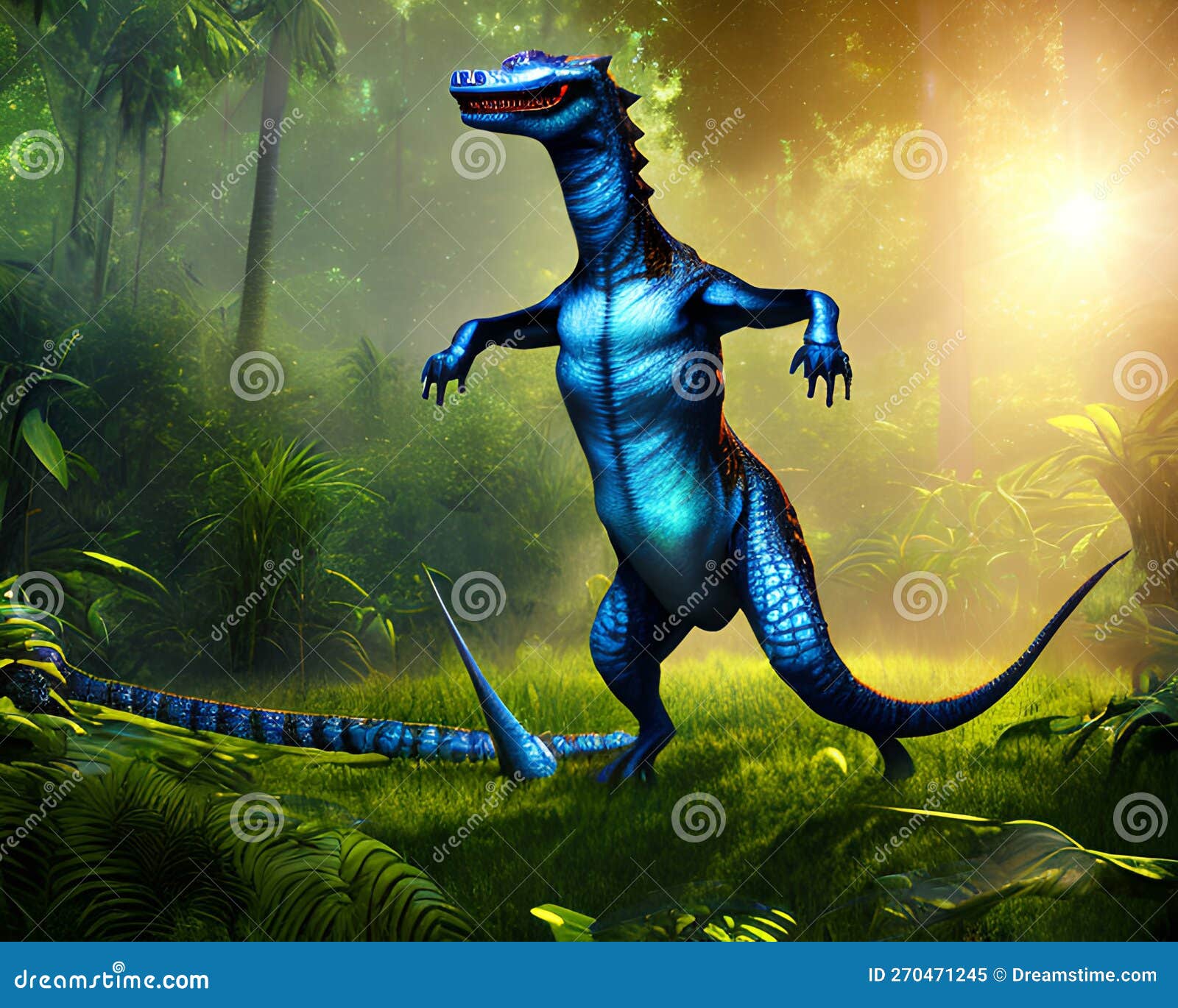 Silvisaurus Dinosaur, Generative AI Illustration Stock Illustration ...