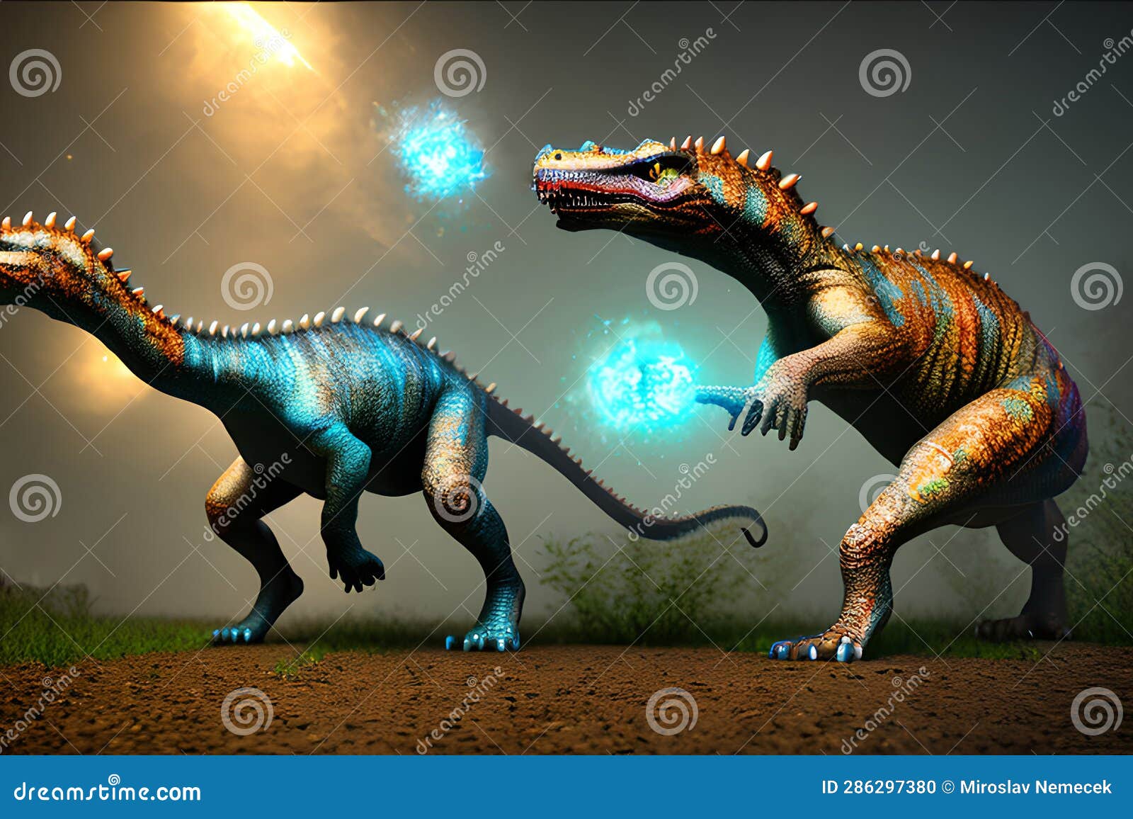 Silvisaurus Dinosaur, Generative AI Illustration Stock Illustration ...