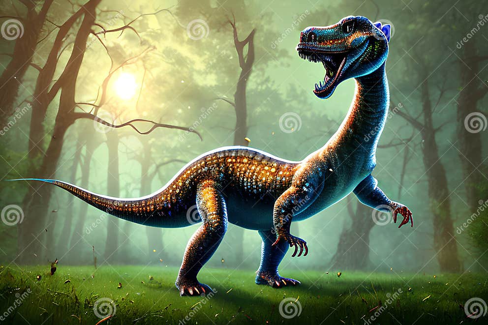 Silvisaurus Dinosaur, Generative AI Illustration Stock Illustration ...