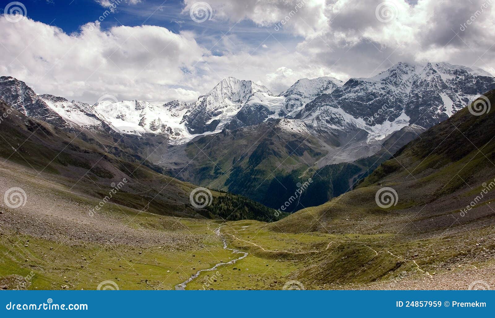 Silvretta Alps Mountain Range Stock Image - Image of mountain, scenery ...