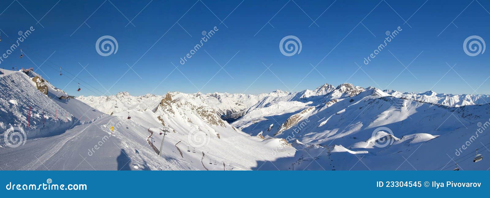 Silvretta Arena ski resort stock image. Image of ischgl - 23304545
