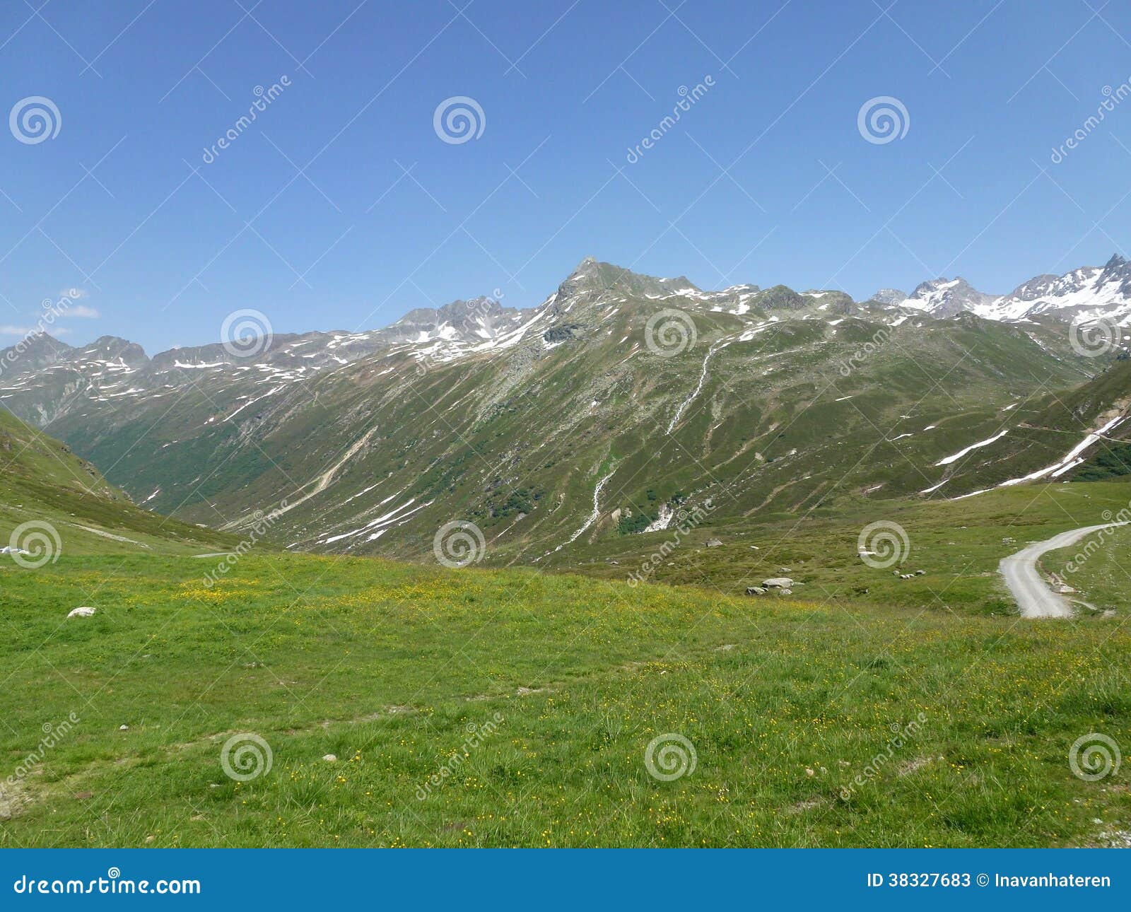 Silvretta High Alpine Pass in Austria Stock Image - Image of panorama ...