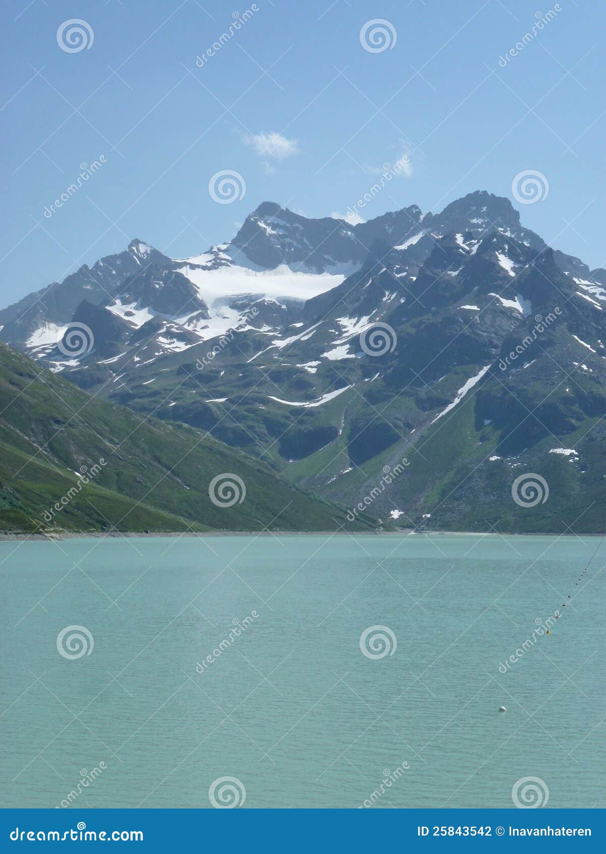 Silvretta Pass Way in the Alps Stock Photo - Image of mountains ...