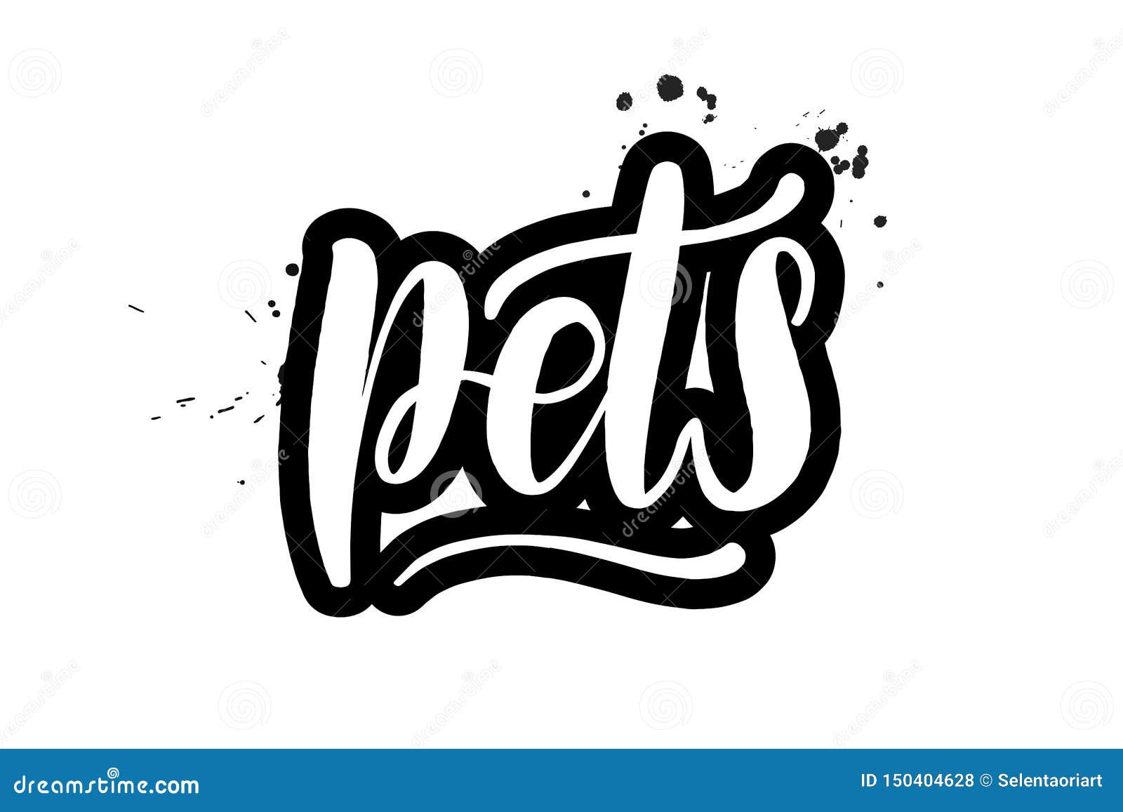 Brush lettering pets stock vector. Illustration of care - 150404628