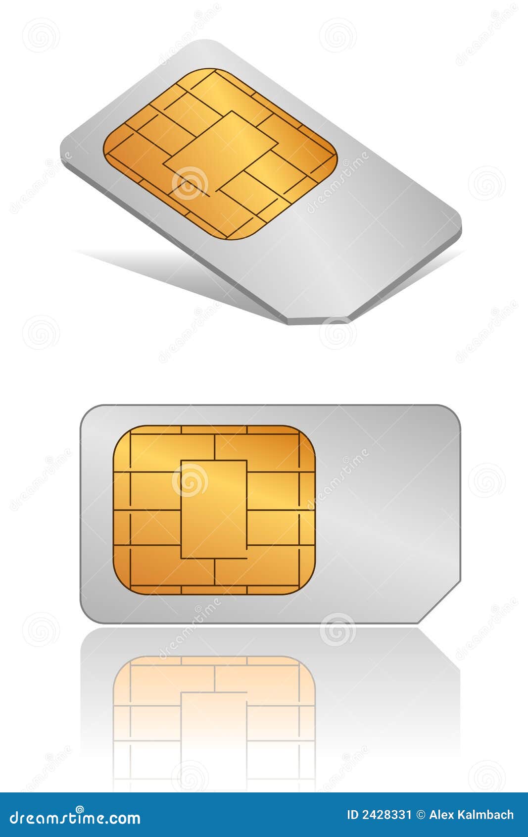 SIM Card Cartoon Vector | CartoonDealer.com #2428331