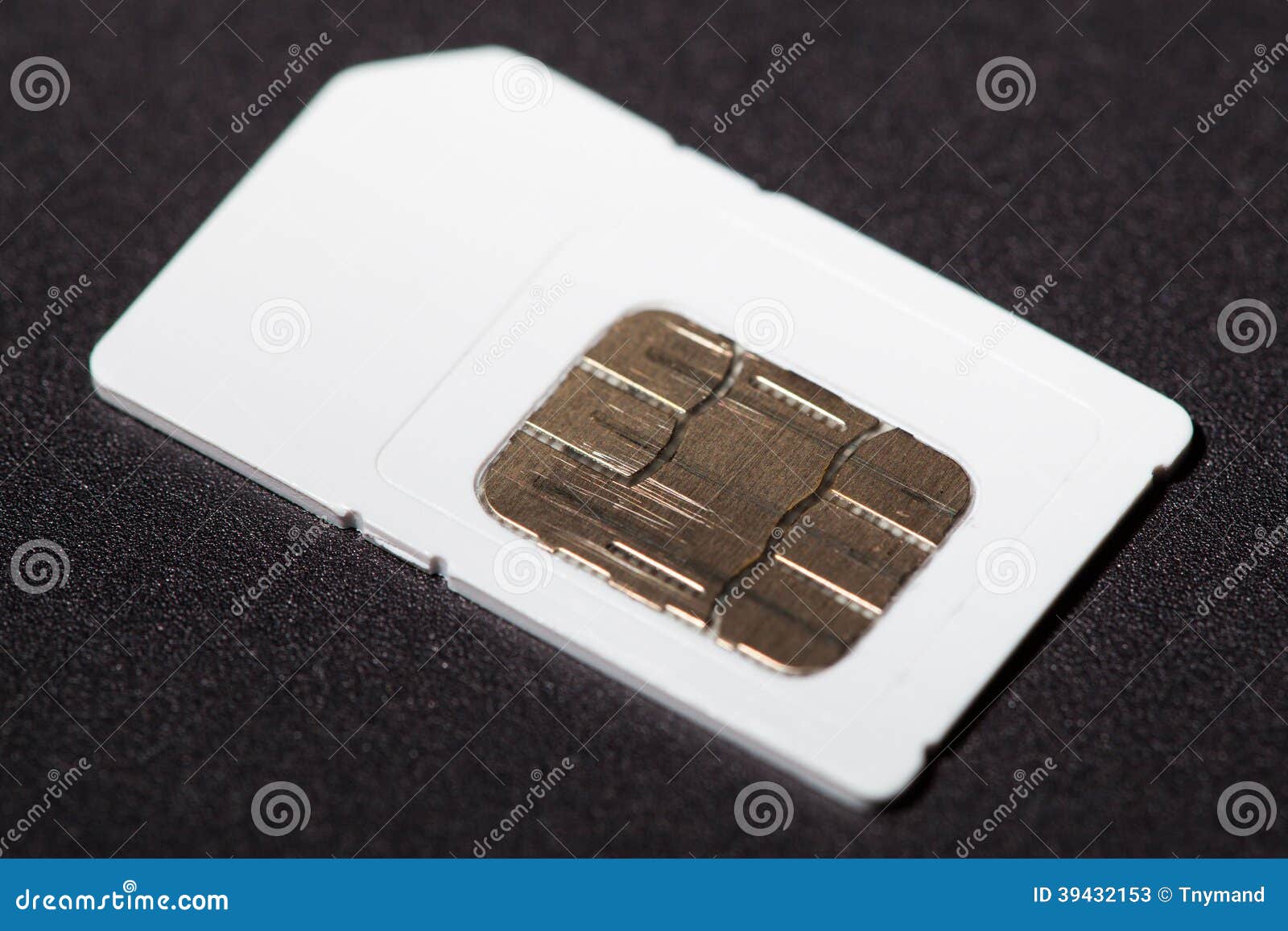 Sim Card on Black Background Stock Image - Image of connection, card ...