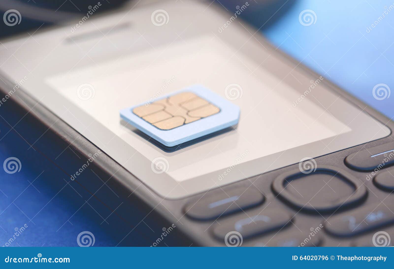 Sim card stock photo. Image of depth, discussion, cellular - 64020796