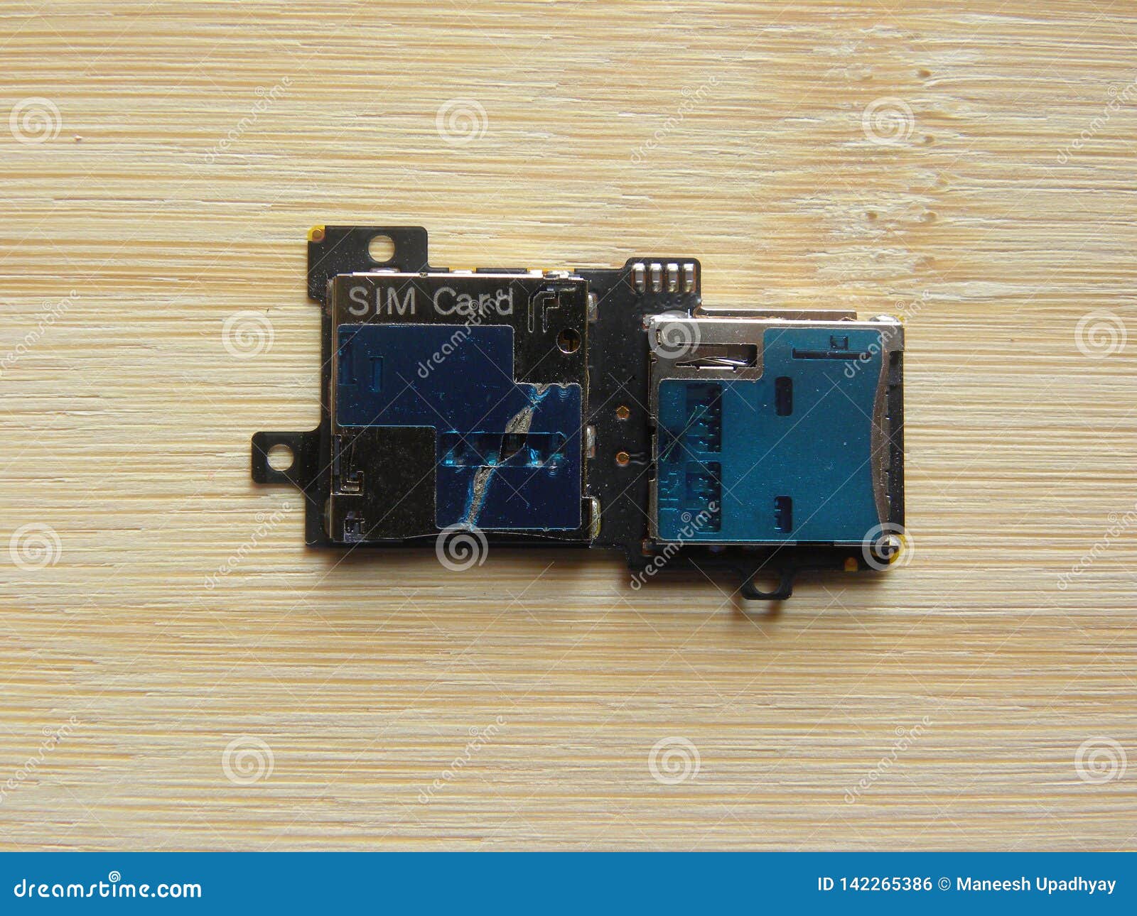 SIM Card component stock photo. Image of microchip, background - 142265386