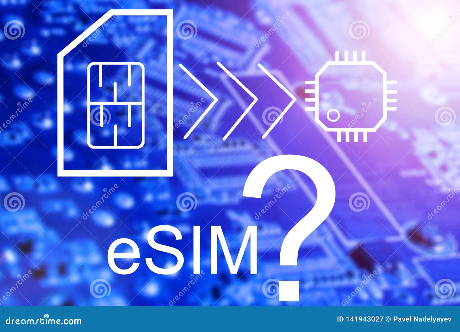SIM Card and ESIM Embedded SIM Card Icon Symbol Concept. SIM Card ...