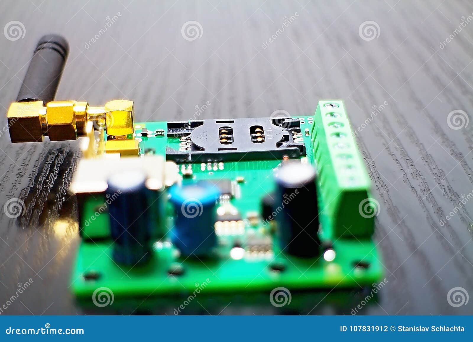 SIM Card Holder As Part of GSM Communicator with Antenna. Stock Photo ...