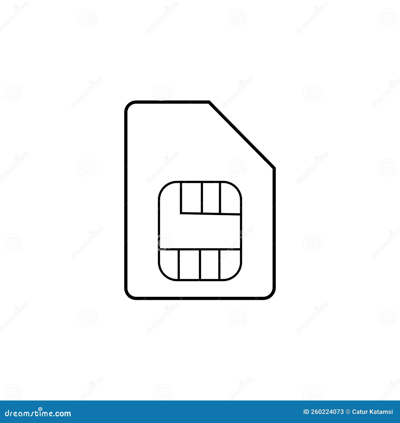 SIM card icon logo vector stock illustration. Illustration of ...