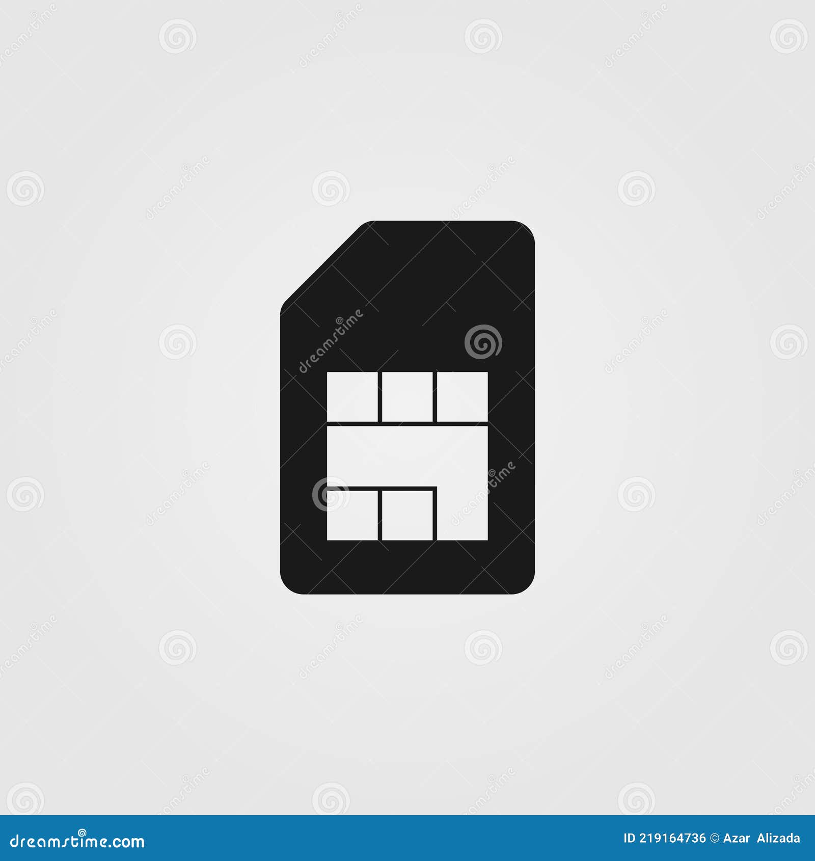 Sim Card Icon. Mobile Phone Sim Card Symbol Stock Vector - Illustration ...