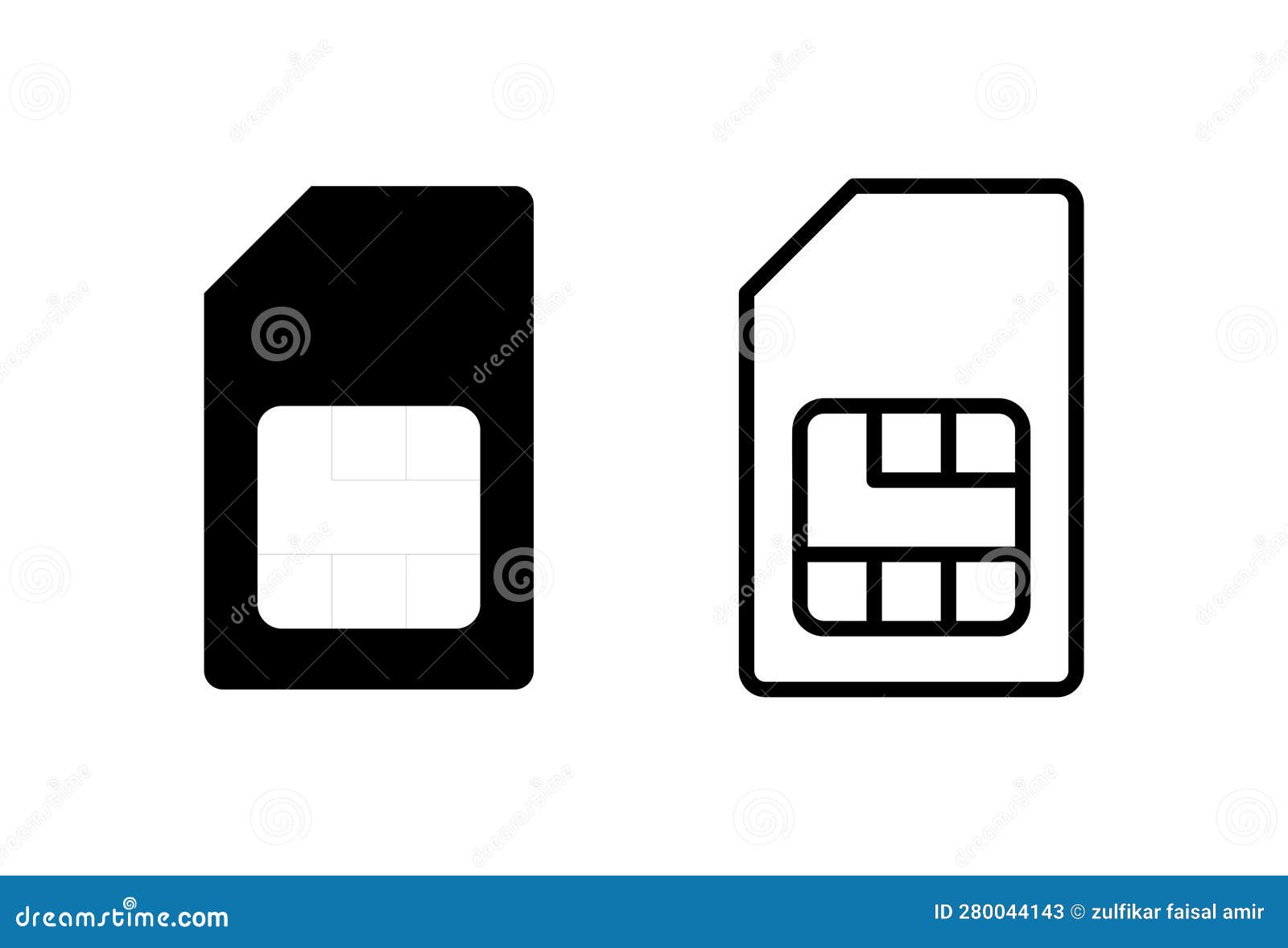 Sim Card Icon . Dual Sim Card Icon Vector Stock Vector - Illustration ...