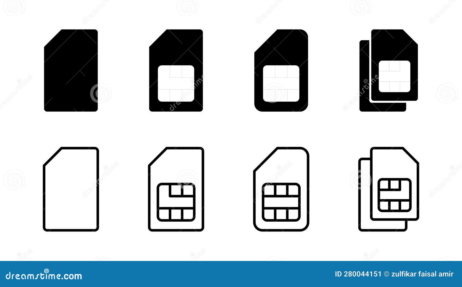 Sim Card Icon . Dual Sim Card Icon Vector Stock Vector - Illustration ...