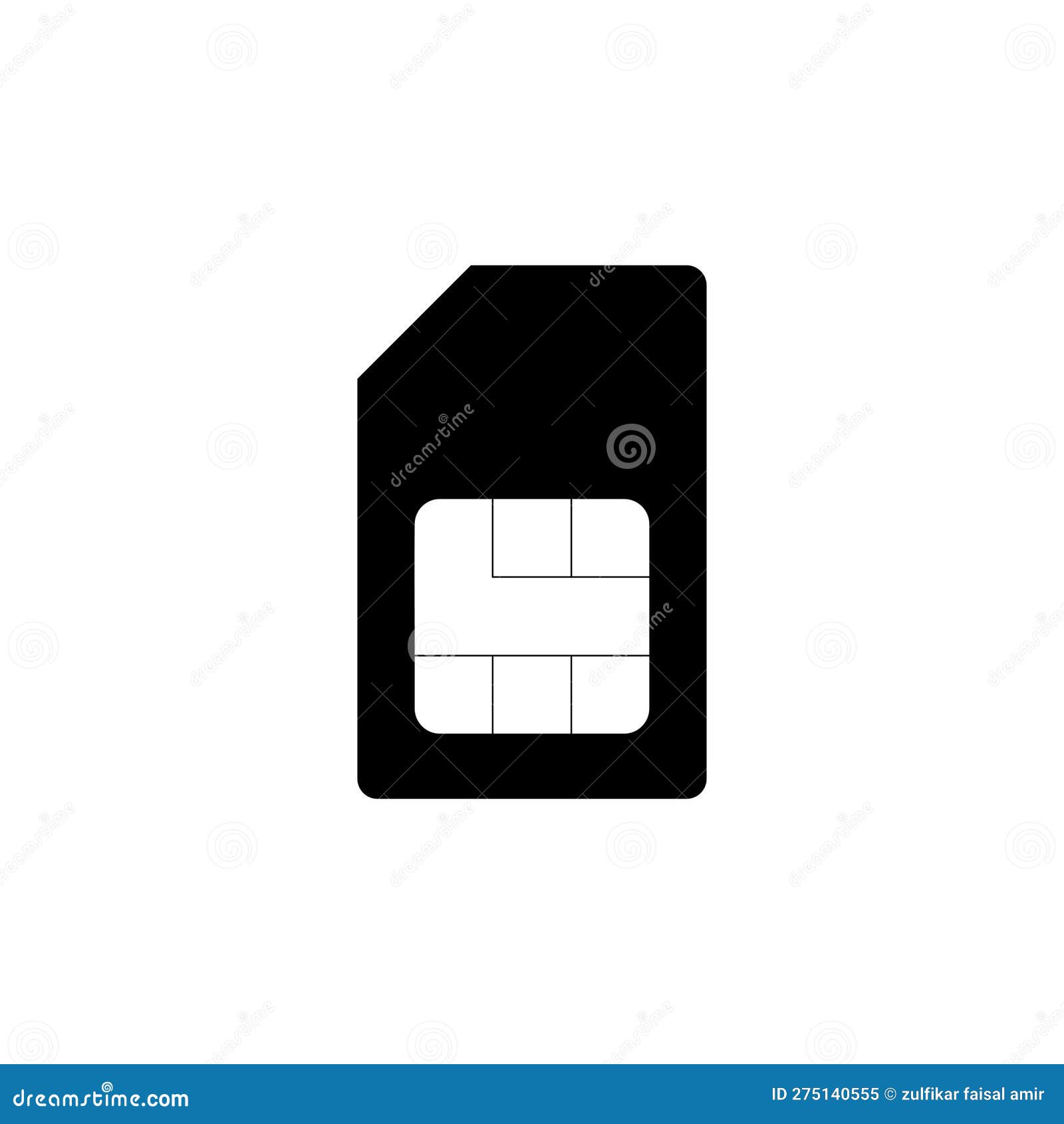 Sim Card Icon Vector. Dual Sim Card Icon Stock Vector - Illustration of ...