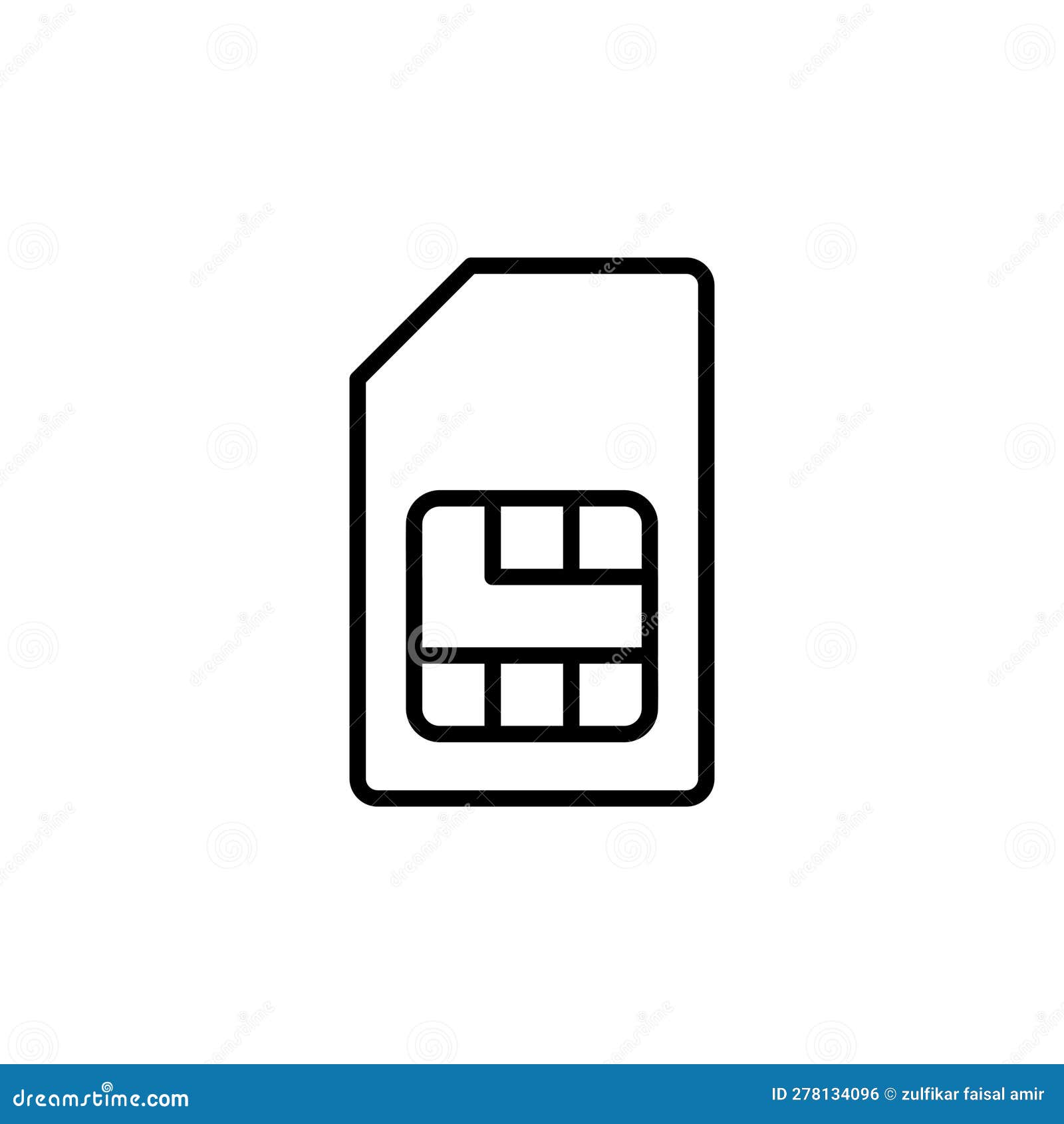 Sim Card Icon . Dual Sim Card Icon Vector Stock Vector - Illustration ...