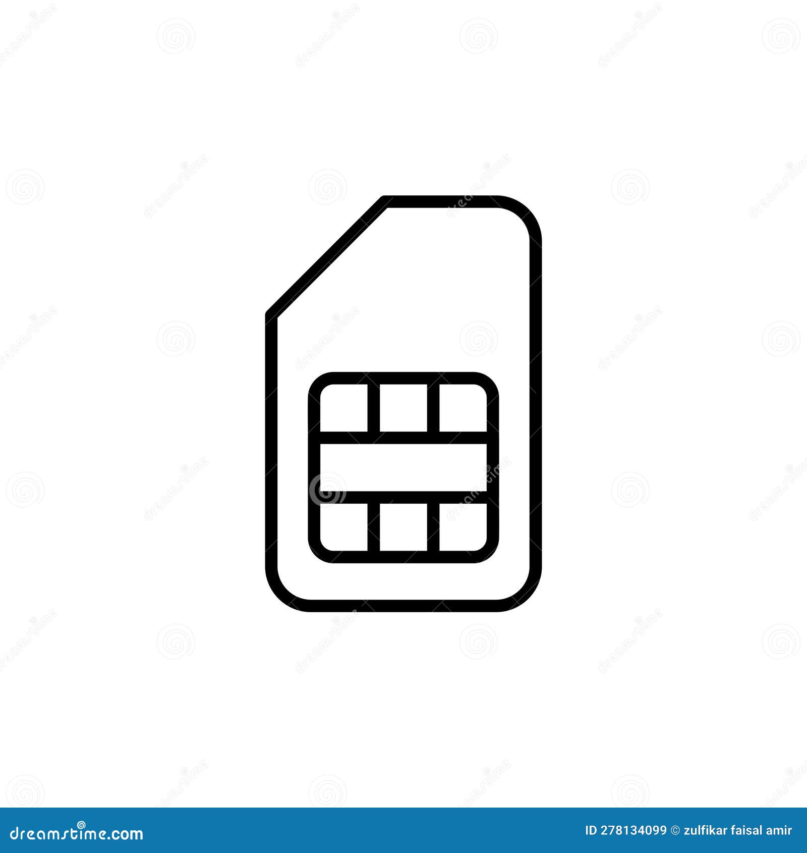 Sim Card Icon . Dual Sim Card Icon Vector Stock Vector - Illustration ...