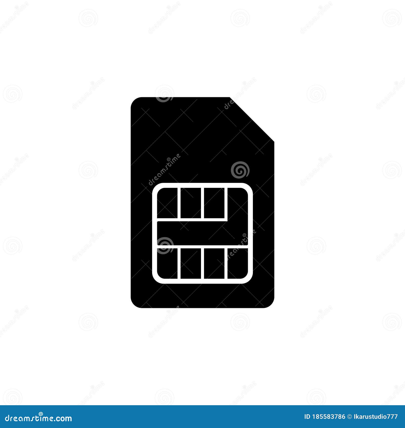 Phone Chip Icon, Outline Style Vector Illustration | CartoonDealer.com ...
