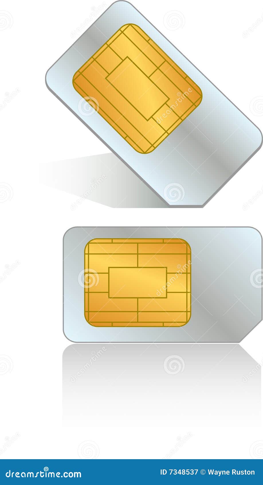 Sim Card Illustration stock vector. Illustration of contact - 7348537