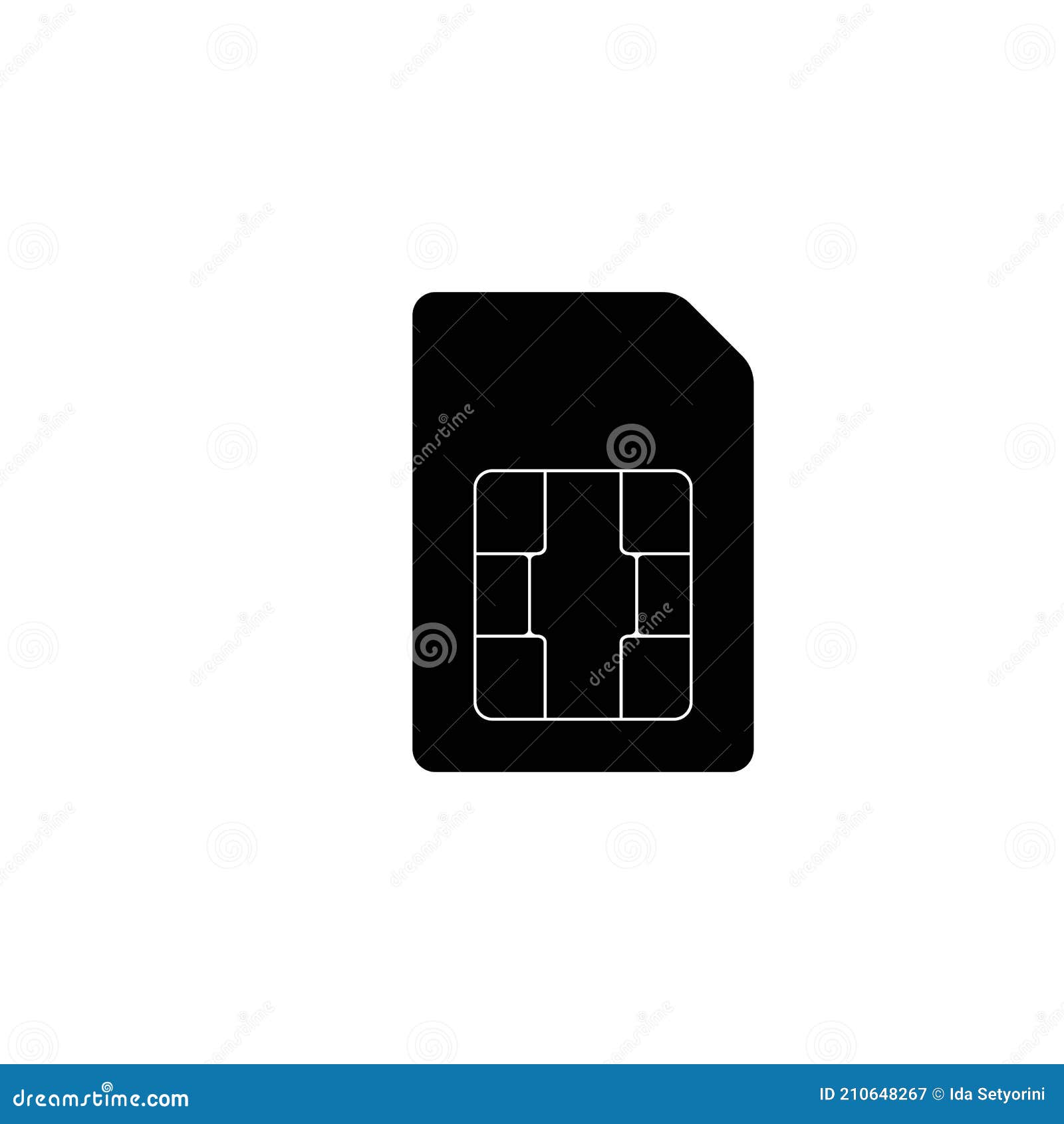 Sim card logo stock illustration. Illustration of technology - 210648267
