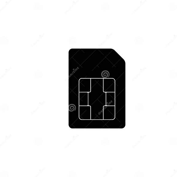 Sim card logo stock illustration. Illustration of technology - 210648267