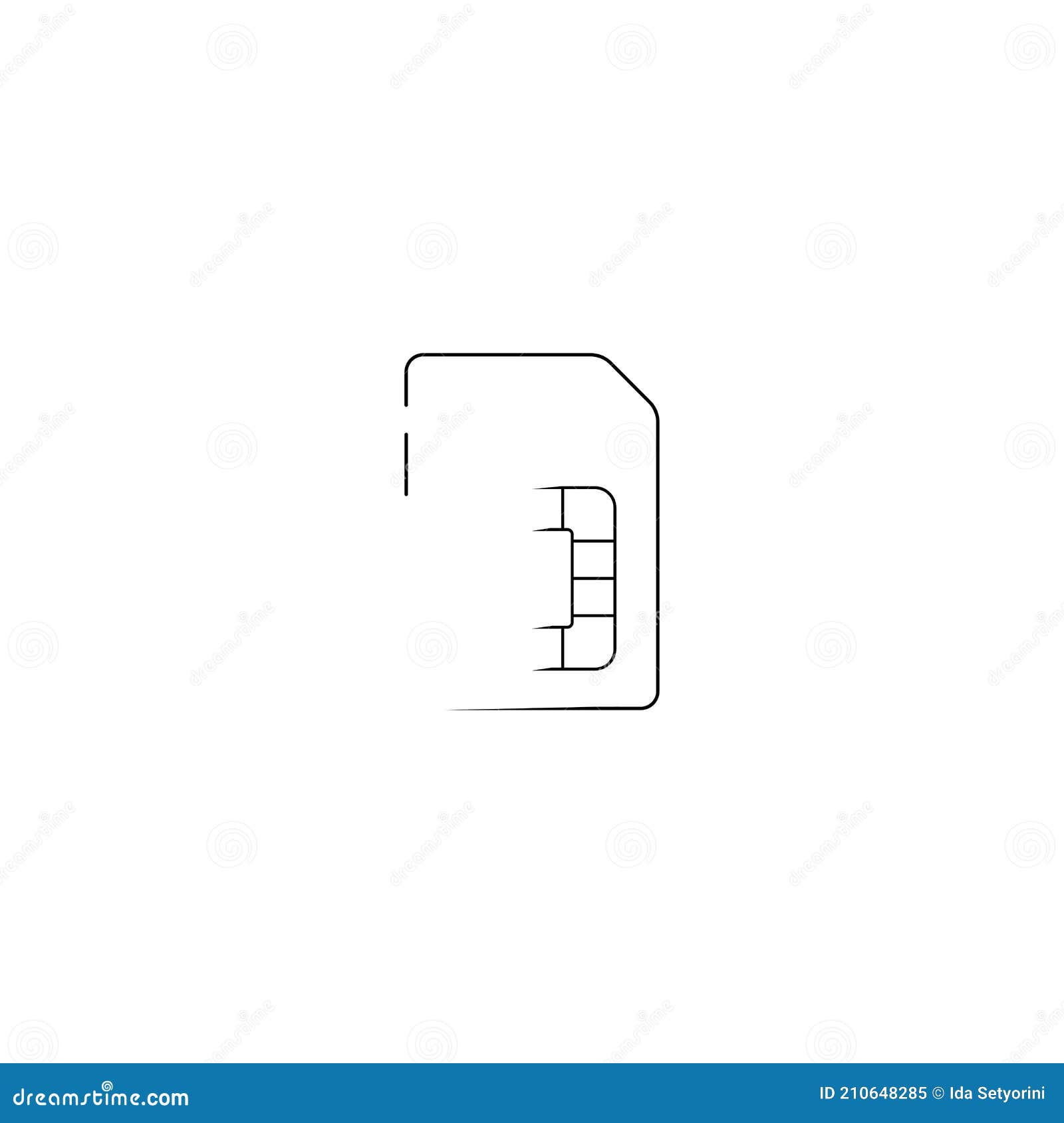 Sim card logo stock illustration. Illustration of cell - 210648285
