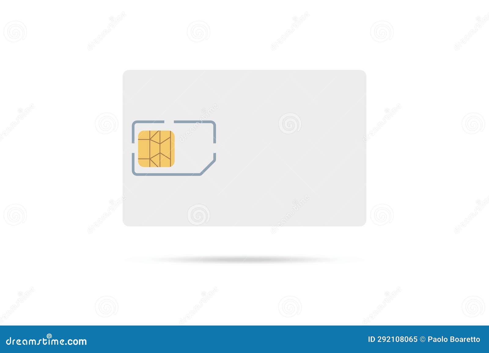 Sim Card Object Realistic Vector Icon Stock Illustration - Illustration ...